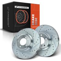 China Front Drilled Brake Rotors for BMW E92 E84 335i 2007-2013 335d 335is X1 13-15 for sale