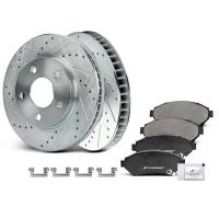 China Front Drilled Rotors & Ceramic Brake Pads for Buick Regal Century Chevy Pontiac for sale