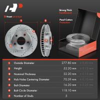 China Front Drilled Rotors & Ceramic Brake Pads for Buick Regal Century Chevy Pontiac for sale