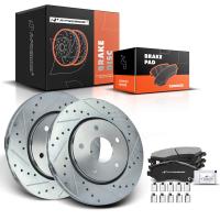 China Front Drilled Rotors & Ceramic Brake Pads for Dodge Grand Caravan Chrysler Ram for sale