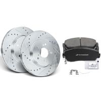 China Front Drilled Rotors & Ceramic Brake Pads for Honda CR-V 07-16 Crosstour Acura for sale