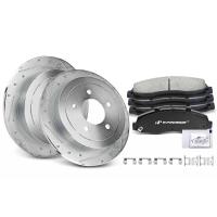 China Rear Drilled Rotors & Ceramic Brake Pads for Ford F-150 Lincoln Blackwood for sale