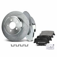 China Rear Drilled Rotors & Ceramic Brake Pads for Chrysler 300 Dodge Challenger for sale