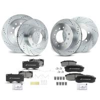 China Front & Rear Drilled Rotors & Ceramic Brake Pads for Toyota 4Runner 2003-2009 for sale
