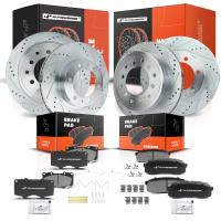 China Front & Rear Drilled Rotors & Ceramic Brake Pads for Toyota 4Runner 2003-2009 for sale