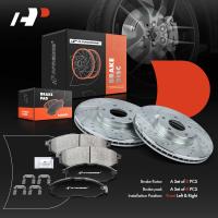 China Front Drilled Rotors & Ceramic Brake Pads for Infiniti EX35 G35 G37 Nissan 350Z for sale