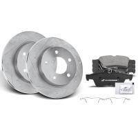 China Rear Drilled Rotors & Ceramic Brake Pads for Mazda 3 2005-2013 L4 2.0L for sale