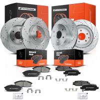 China Front & Rear Drilled Rotors & Ceramic Brake Pads for Nissan 370Z 350Z INFINITI for sale