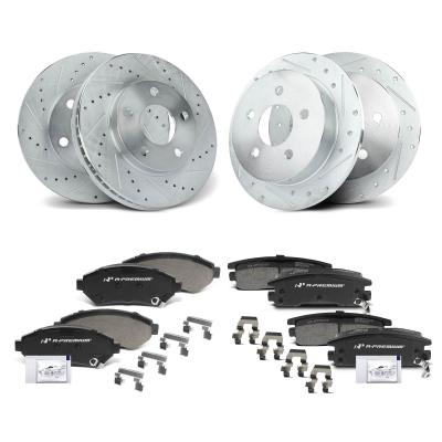 China Front & Rear Drilled Rotors & Ceramic Brake Pads for Buick Lesabre Ponatic 00-05 for sale