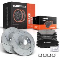 China Front Drilled Rotors & Ceramic Brake Pads for Chevrolet Equinox GMC Buick for sale