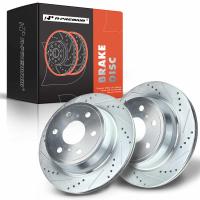 China Rear Drilled Brake Rotors for Cadillac Escalade Chevrolet Avalanche Suburban GMC for sale