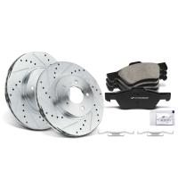 China Front Drilled Rotors & Ceramic Brake Pads for Ford Escape Mazda Tribute Mercury for sale