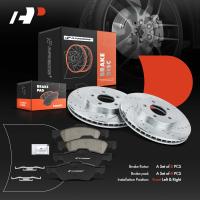 China Front Drilled Rotors & Ceramic Brake Pads for Ford Escape Mazda Tribute Mercury for sale