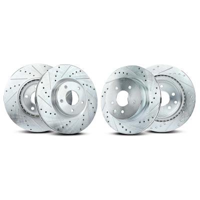 China Front & Rear Drilled Brake Rotors for Nissan Maxima 2009-2014 2016-2017 for sale
