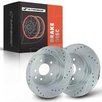China Rear Drilled Brake Rotors for Nissan Maxima 2009-2014 2016-2017 2019 3.5L for sale