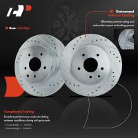 China Rear Drilled Brake Rotors for Nissan Maxima 2009-2014 2016-2017 2019 3.5L for sale
