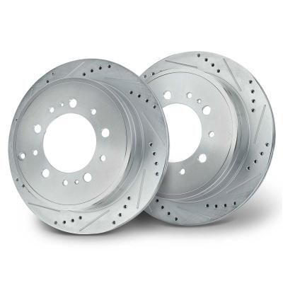 China Rear Drilled Brake Rotors for Toyota Land Cruiser Tundra Sequoia Lexus for sale