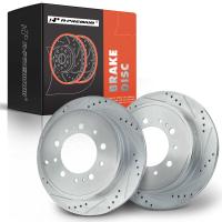 China Rear Drilled Brake Rotors for Toyota Land Cruiser Tundra Sequoia Lexus for sale