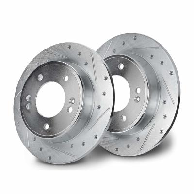 China Rear Drilled Brake Rotors for Hyundai Elantra 11-20 Kia Soul Forte Koup for sale