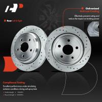 China Rear Drilled Brake Rotors for Dodge Durango Jeep Grand Cherokee 2011 - 2020 for sale