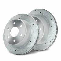 China Rear Drilled Brake Rotors for Chevy Silverado 1500 2001-2006 GMC Sierra for sale