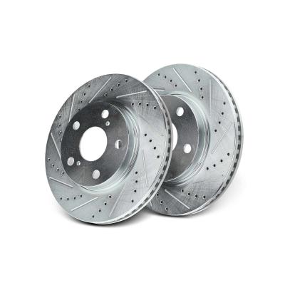 China Front Drilled Brake Rotors for Toyota RAV4 2006-2018 Prius V Lexus HS250h Scion for sale