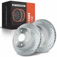 China Rear Drilled Brake Rotors for Chevy Silverado 1500 2001-2006 GMC Sierra for sale