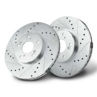 China Front Drilled Brake Rotors for Acura CL 2001-2003 MDX TL Honda Odyssey Pilot for sale