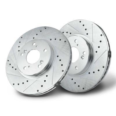 China Front Drilled Brake Rotors for Acura CL 2001-2003 MDX TL Honda Odyssey Pilot for sale