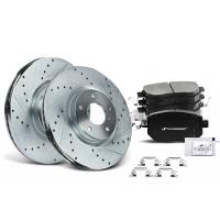 China Front Drilled Rotors & Ceramic Brake Pads for Nissan Altima 2006 Maxima 04-08 for sale