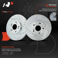 China Front Drilled Brake Rotors for Acura CL 2001-2003 MDX TL Honda Odyssey Pilot for sale
