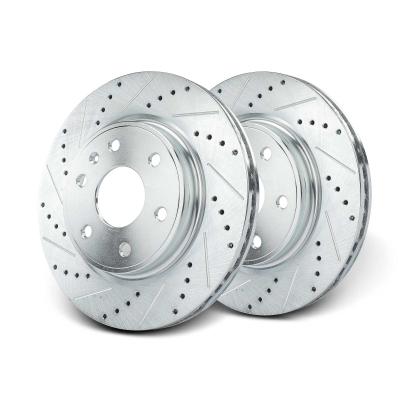 China Front Drilled Brake Rotors for Buick Enclave Chevy Traverse GMC Acadia Saturn for sale