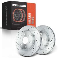 China Front Drilled Brake Rotors for Buick Enclave Chevy Traverse GMC Acadia Saturn for sale
