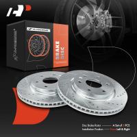 China Front Drilled Brake Rotors for Buick Enclave Chevy Traverse GMC Acadia Saturn for sale