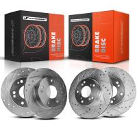 China Front & Rear Drilled Brake Rotors for Honda Accord 2003-2007 L4 2.4L LX EX for sale