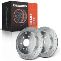 China Rear Drilled Brake Rotors for Buick Enclave Chevy Traverse GMC Acadia Saturn for sale