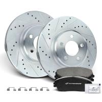 China Front Drilled Rotors & Ceramic Brake Pads for Chrysler 300 Dodge Challenger for sale