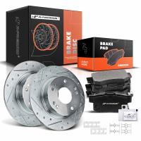 China Rear Drilled Rotors & Ceramic Brake Pads for Acura TSX 04-08 Honda Accord 2.4L for sale