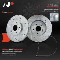 China Front & Rear Drilled Brake Rotors for Honda Accord 2005-2012 Acura TSX 2009-2014 for sale