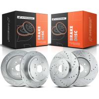China Front & Rear Drilled Brake Rotors for Honda Pilot 2003-2008 Acura MDX 2001-2006 for sale