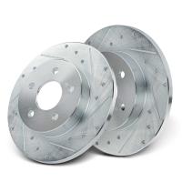 China Rear Drilled Brake Rotors for Chevy Malibu 2004-2012 Cobalt Pontiac G5 G6 Saturn for sale