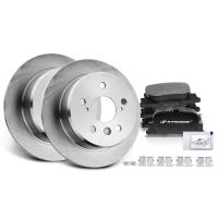 China Rear Drilled Rotors & Ceramic Brake Pads for Lexus ES300 Toyota Camry 2000-2001 for sale