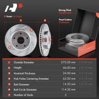China Front & Rear Drilled Rotors & Ceramic Brake Pads for Lexus HS250h Toyota RAV4 for sale