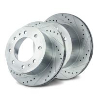 China Rear Drilled Brake Rotors for Chevy Silverado 2500 HD GMC Sierra 2500 HD 11-21 for sale