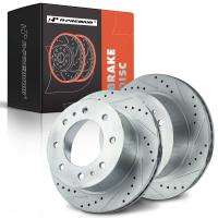 China Rear Drilled Brake Rotors for Chevy Silverado 2500 HD GMC Sierra 2500 HD 11-21 for sale