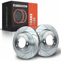 China Front Drilled Brake Rotors for Toyota Land Cruiser Tundra Sequoia Lexus for sale