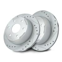 China Rear Drilled Brake Rotors for Chevrolet Silverado Suburban 1500 GMC Yukon for sale