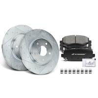 China Rear Drilled Rotors & Ceramic Brake Pads for Chrysler Town & Country Dodge Ram for sale