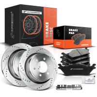 China Rear Drilled Rotors & Ceramic Brake Pads for Ford F-150 2012-2020 for sale