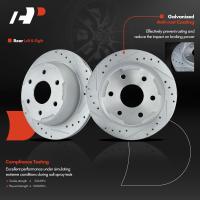 China Rear Drilled Brake Rotors for Chevrolet Silverado Suburban 1500 GMC Yukon for sale